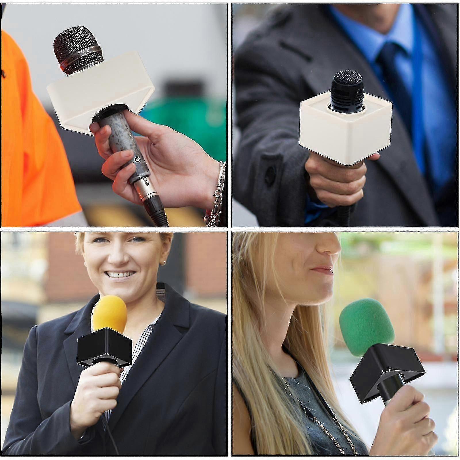 White Microphone Microphone Logo Cube White Mic Stand Microphone Square ...