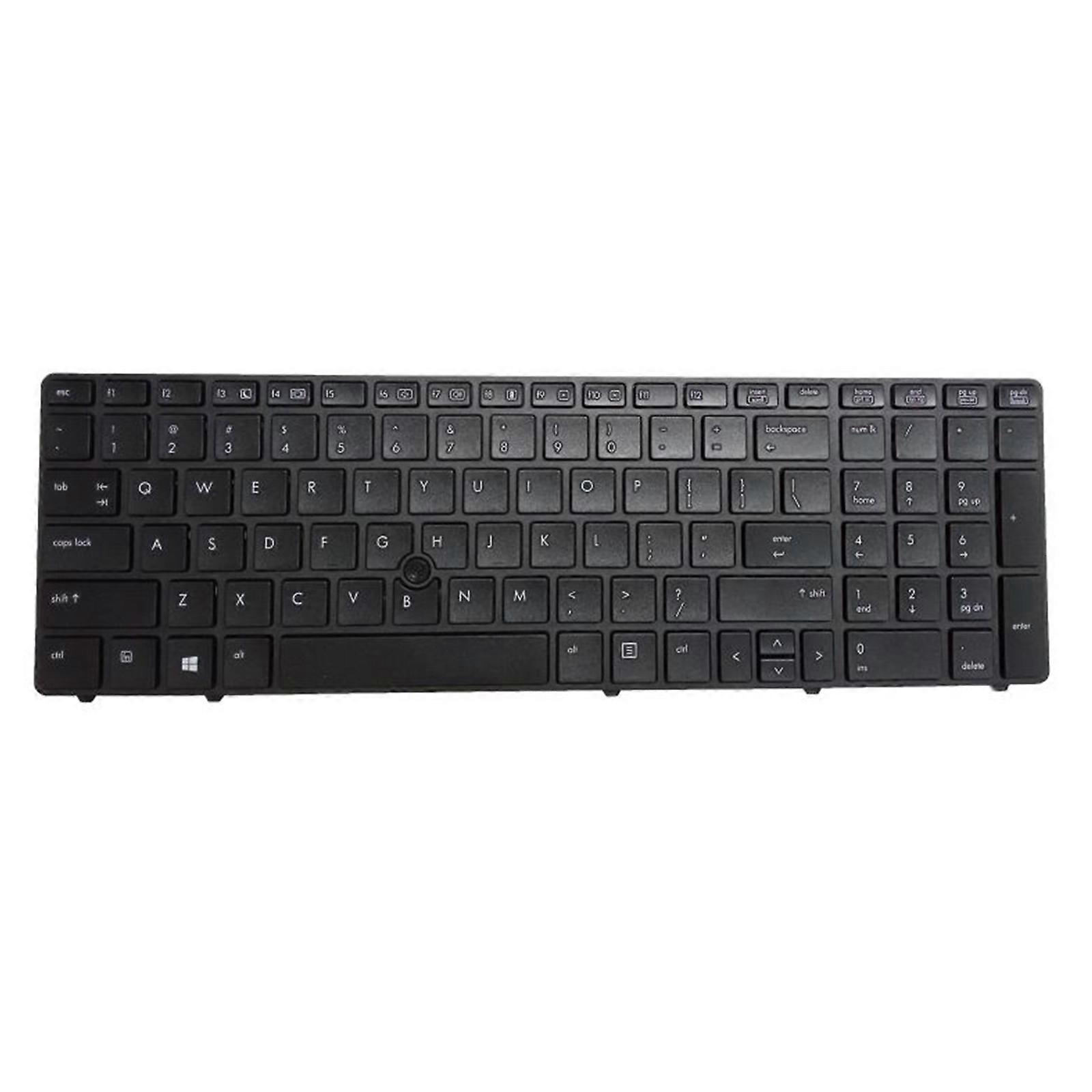 Black English Laptop US Keyboard with Frame Pointer for ProBook 6560B ...