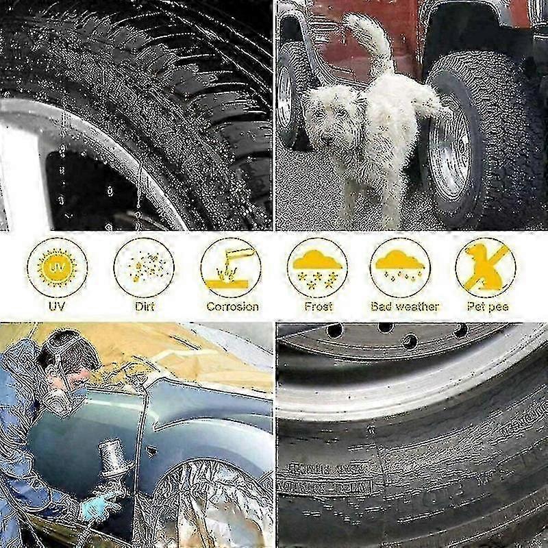 4pcs Heavy Duty Tire Cover Set Rv Wheel Motorhome Wheel Covers Rain ...