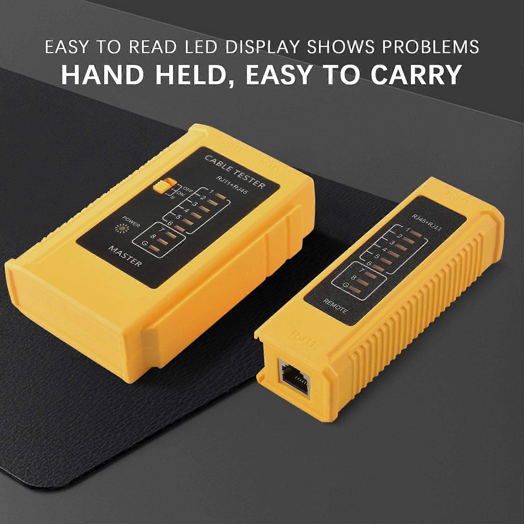 Network Cable Tester Test Tool RJ45 RJ11 RJ12 CAT5 CAT6 UTP USB LAN ...