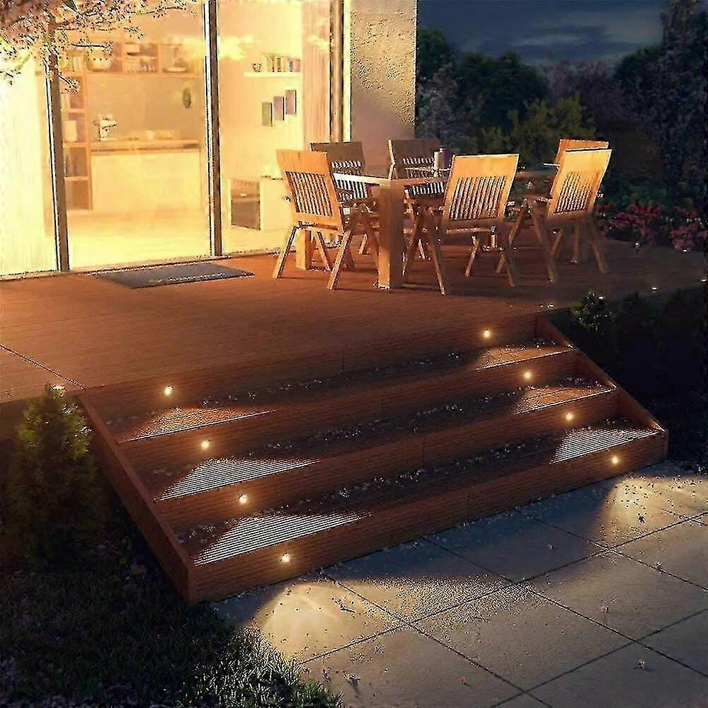 Recessed Led Deck Lights Kits 6 Pack, Smy(upgrade)in Ground Outdoor Led ...