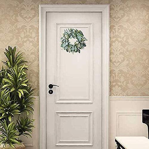 12tokke kunstig eukalyptuskrans til hoveddørsvæg Kunstige falske grønne ...