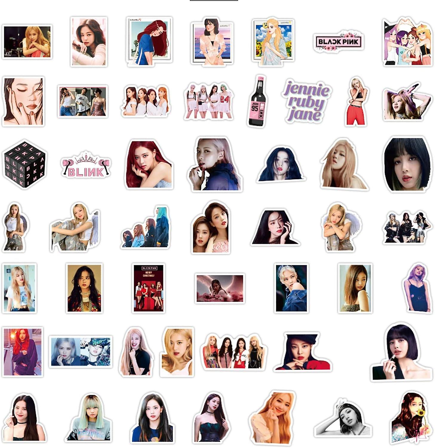 100pcs Kpop Korean Girls Group Stickers for Water Bottle, Cool Trendy ...