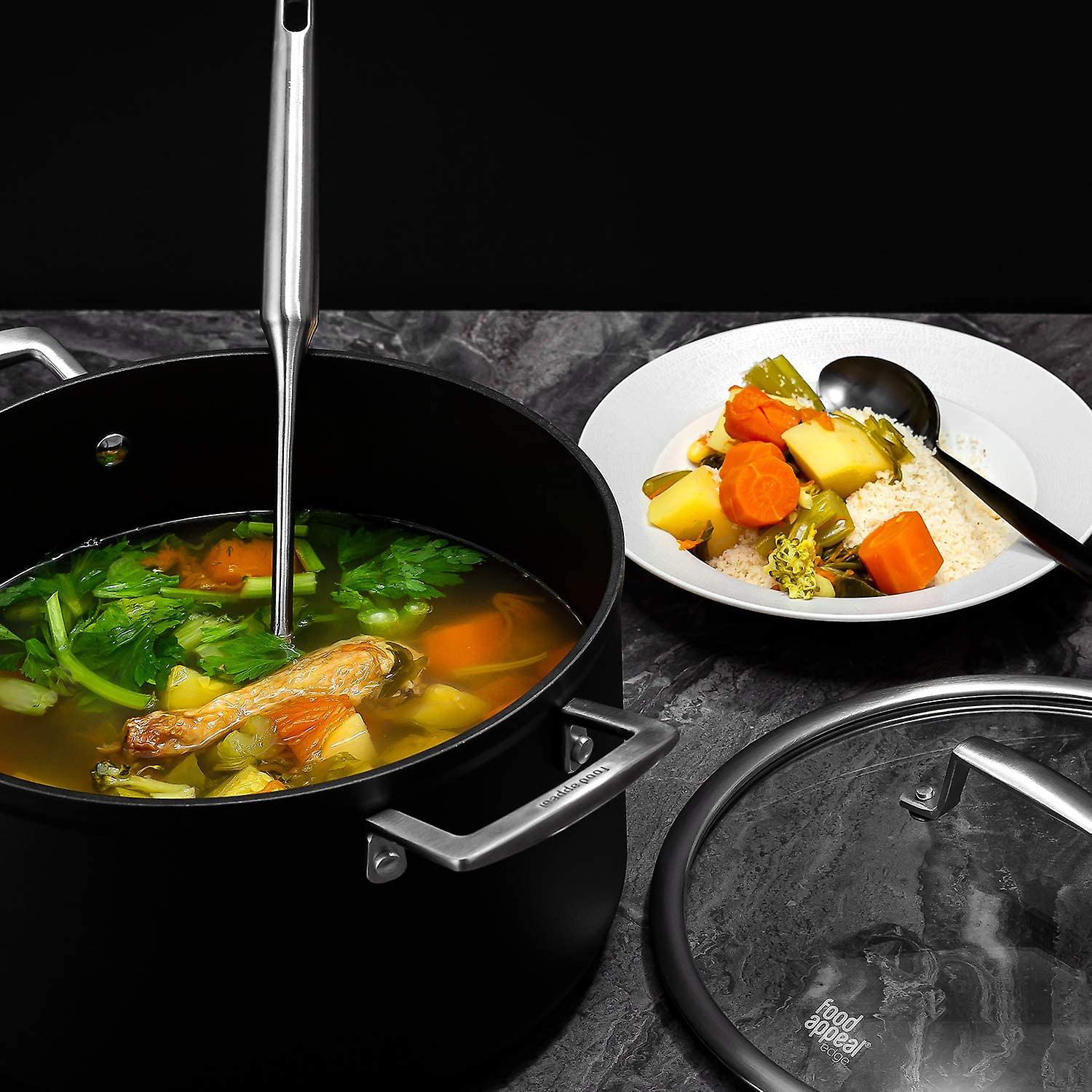 food appeal Edge Induktionstopf, Kochtopf, Induktionspfanne 24cm mit ...