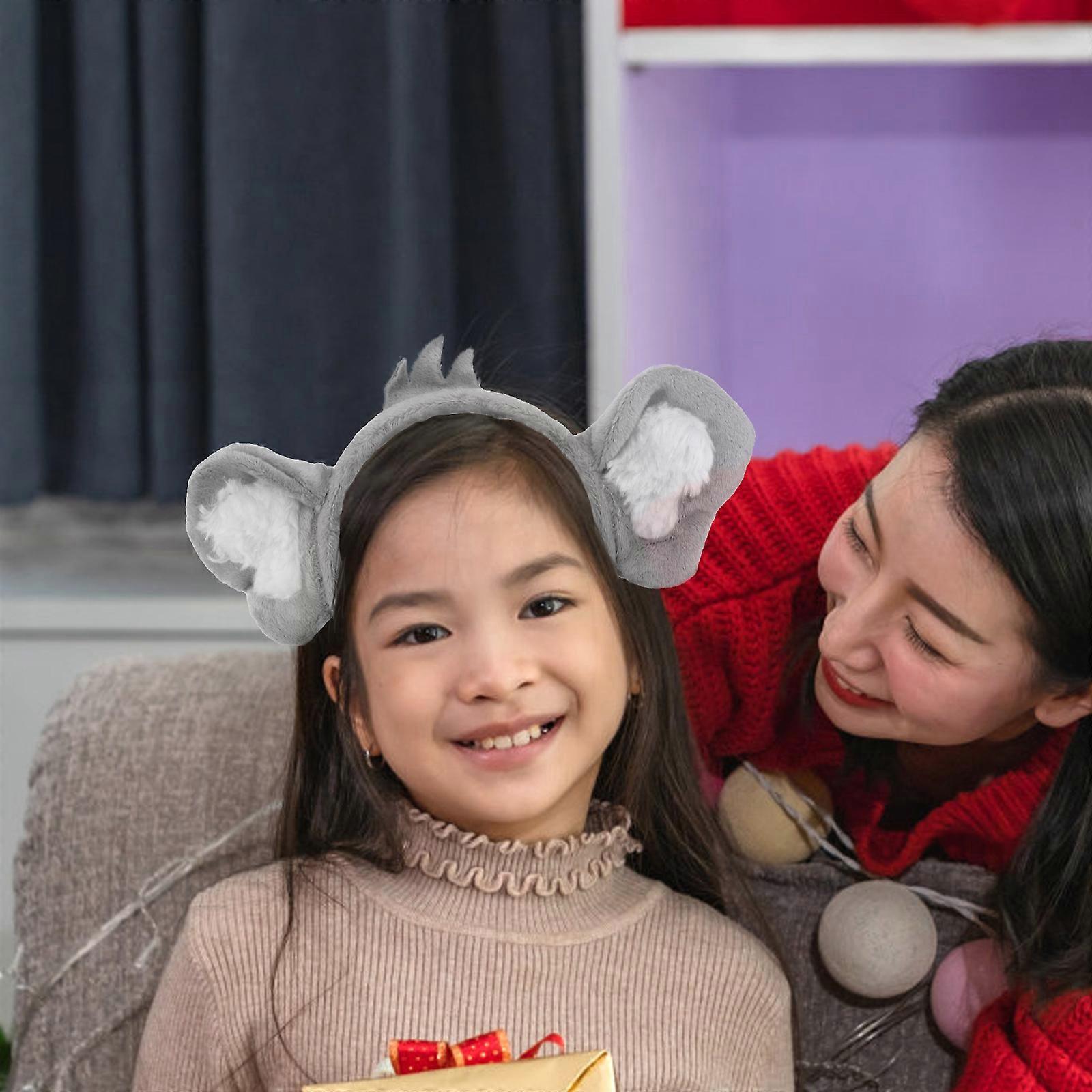 1PC Koala Hair Cartoon Koala Ears Hair Clasp Decoration (Light Grey ...