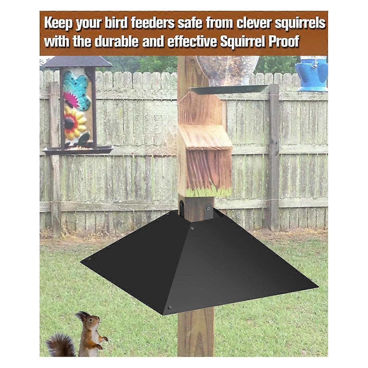 Metal Squirrel Baffle for Post, Squirrel Proof Baffles for Bird Feeder ...