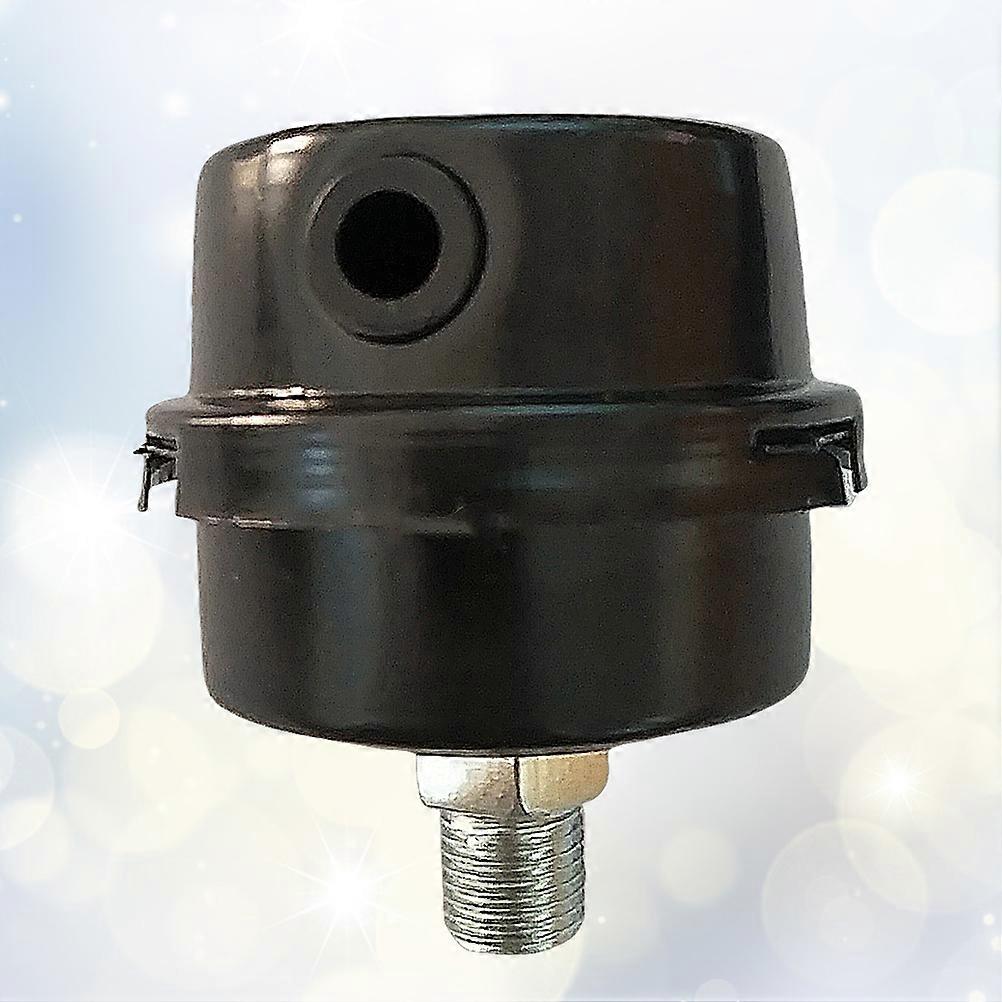 Black Iron Shell Air Noise Intake Filter Muffler Silencer 1/4 Inch ...