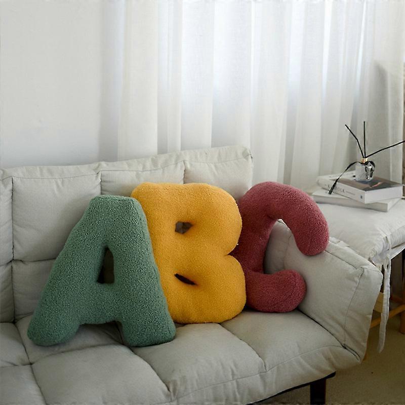 Fsw Cartoon A B C D E F Plush Letter Pillow Stuffed Diy Word Plush Toy ...