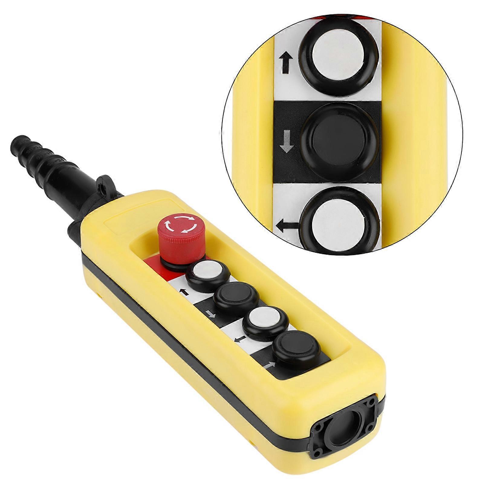 Crane Chain Hoist Push Button Switch Lifting Pendant Controller 4 Buttons | Fruugo UK