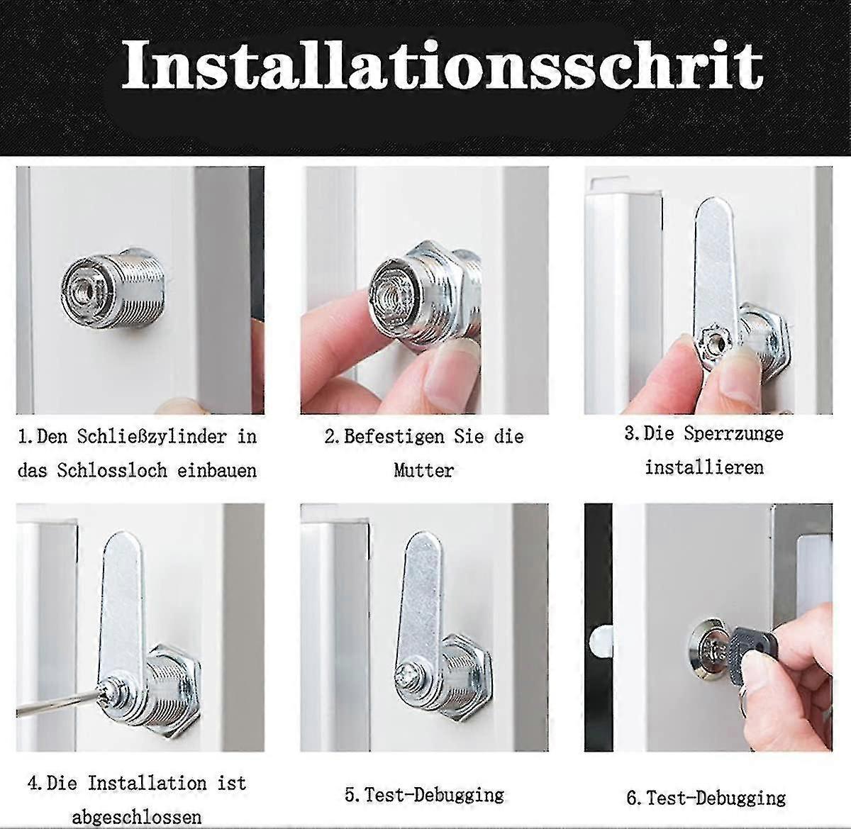 2 Pack Mailbox Lock 30mm Security Lock - Furniture Lock - Cam Cylinder ...