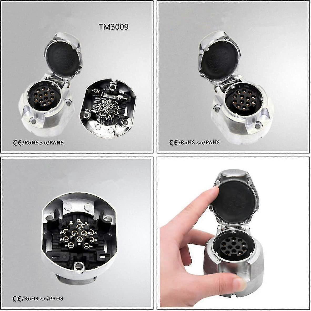 170/5000 Trailer Socket Converter - Waterproof 13 + 1 Towing Pin Plug ...