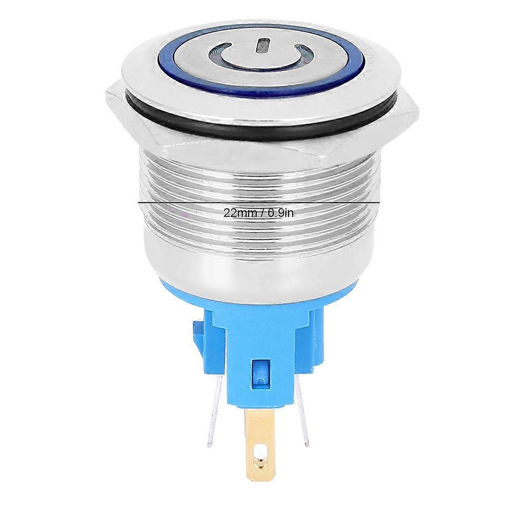 2Pcs 22mm AC220V 6-Pin Push Button Switch IP65 Protection Level Reset ...