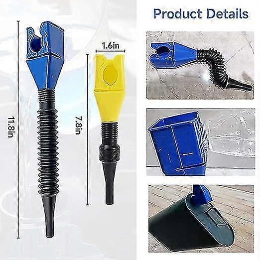 5-piece Flexible Oil Funnel Set For Car,flexible Draining Tool Snap ...
