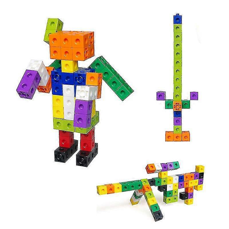 100pcs Mathematics Linking Cubes Numberblocks Interlocking Multilink ...