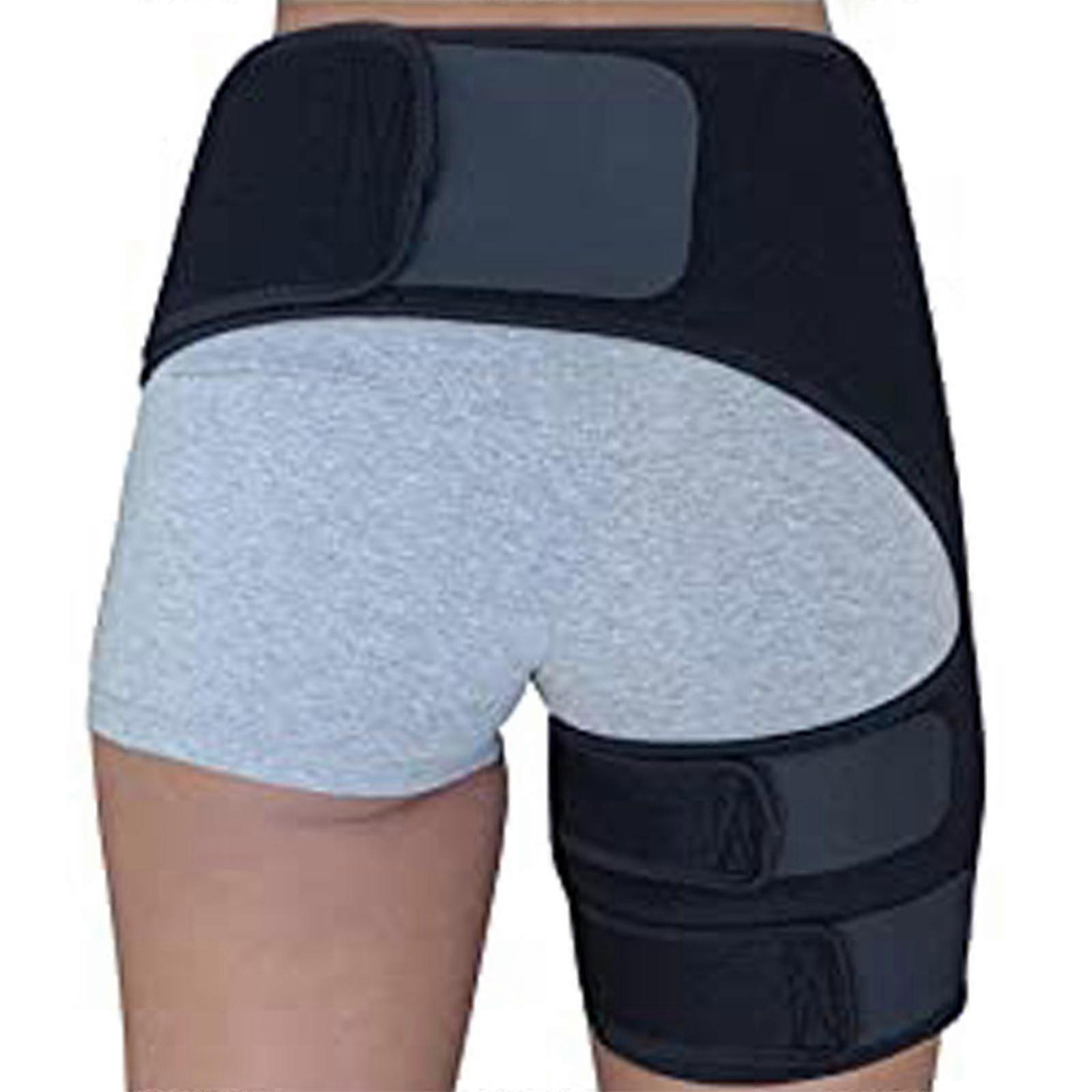 Groin Hip Brace Thigh Support Compression Wrap Belt Adjustable Sport ...