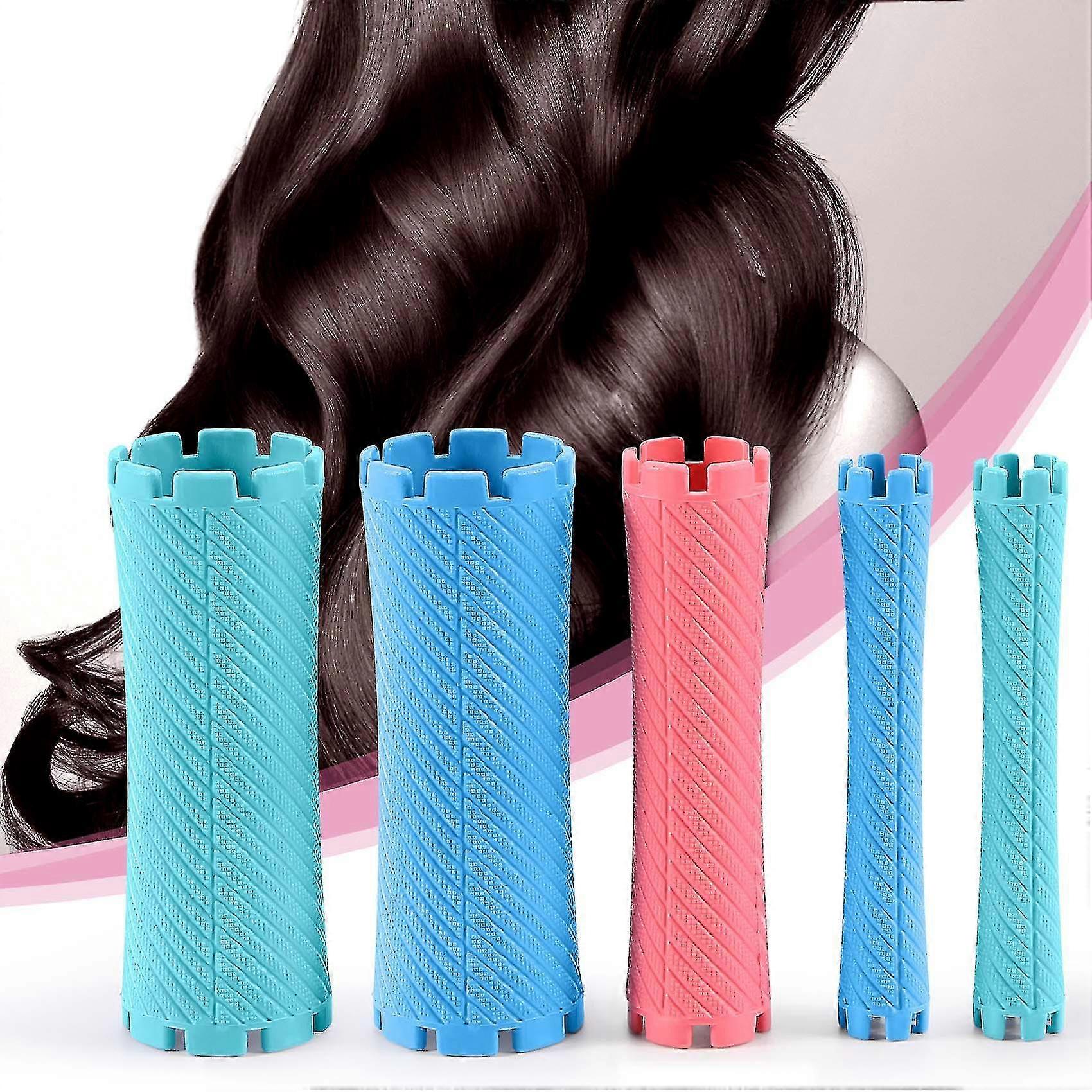 100pcs/set 10 Sizes Hair Perm Rods Kit Cold Permanent Bar Plastic ...