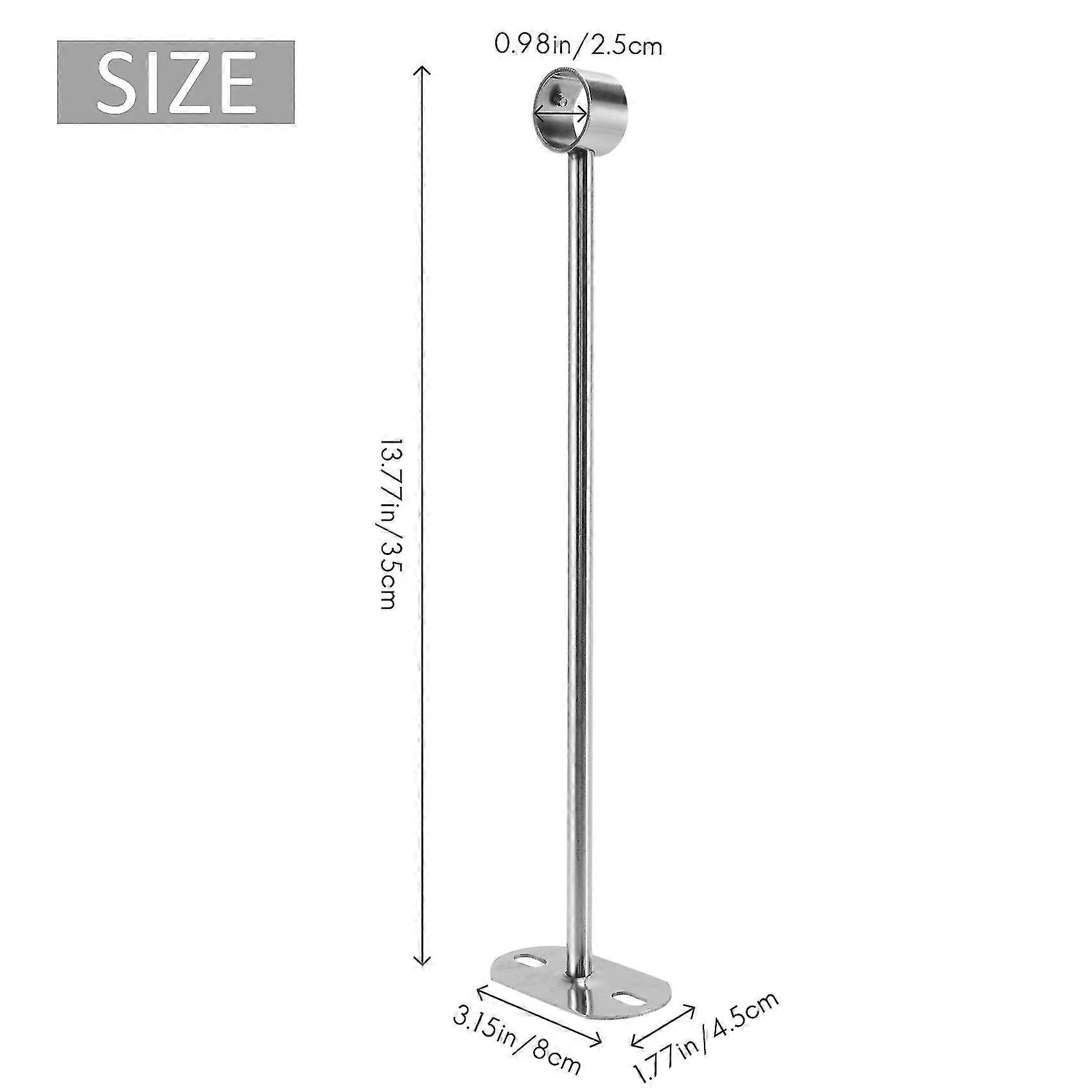 Ceiling-Mount Bracket, Wardrobe Pipe Bracket, 25mm Dia, Wardrobe Rod ...