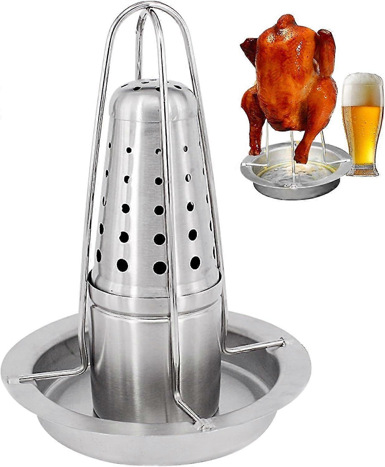 Beer Can Chicken Roaster Stand Stainless Steel Beer Can Chicken Holder ...