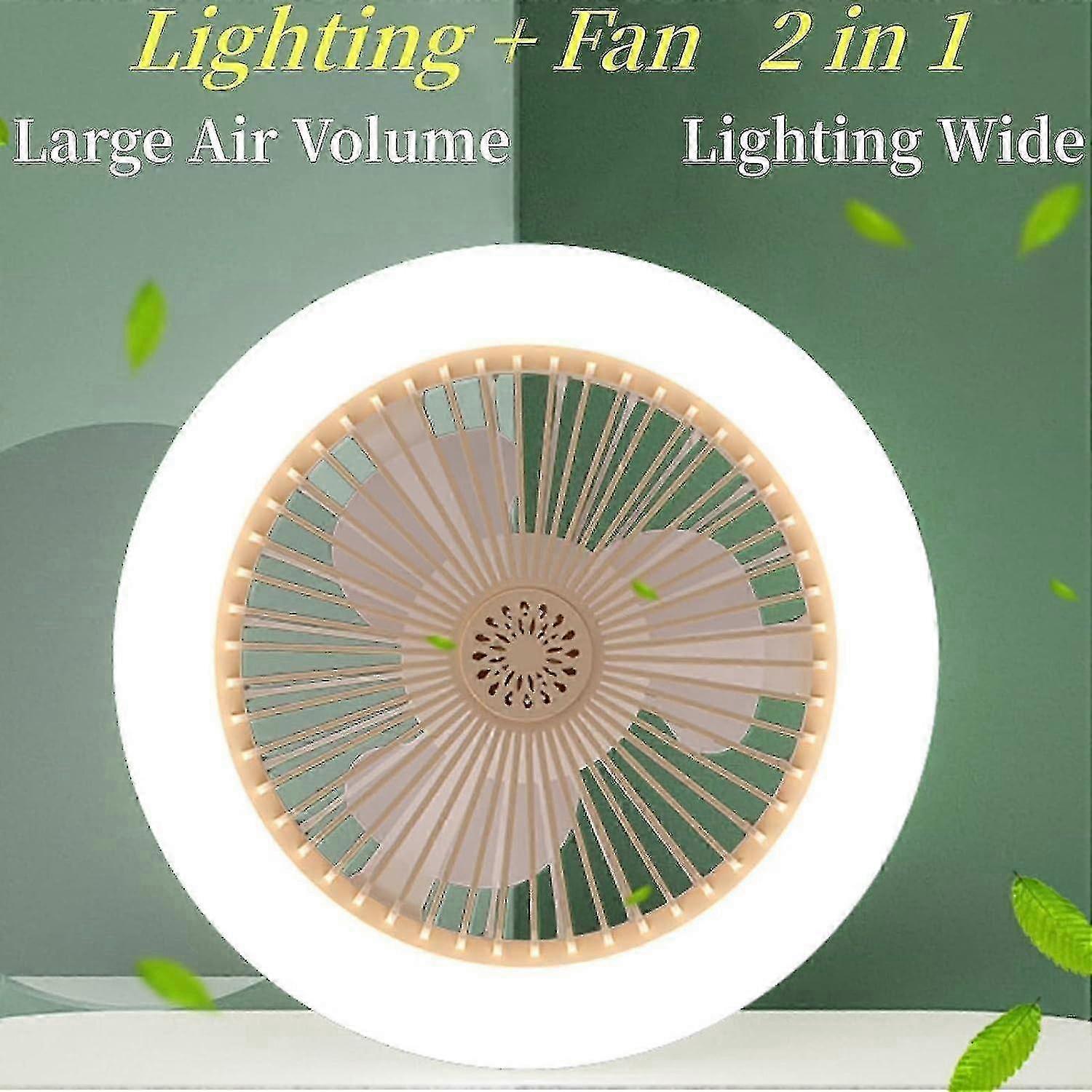 Led Ceiling Fan With Lights,smart Fan Light,30w Dimmable Noiseless ...