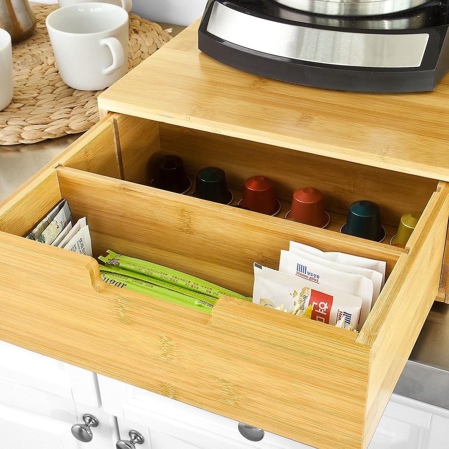 SoBuy Coffee Machine Stand & Pod Capsule Storage Drawer, FRG83-N ...