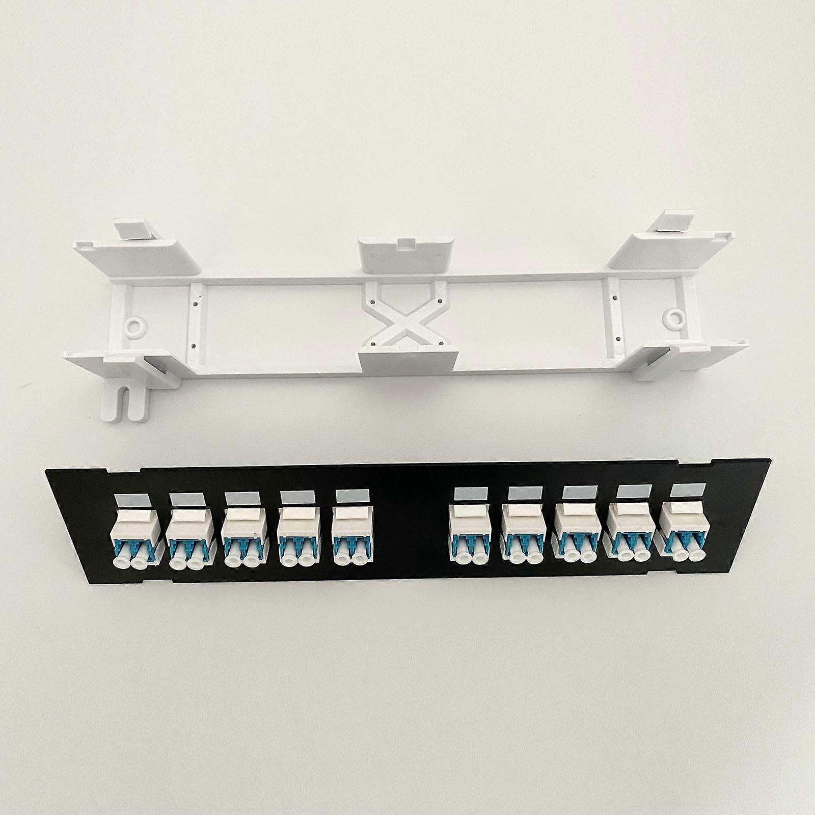 10 Port Straight-Through LC Optical Fiber Patch Panel RJ45 Network ...