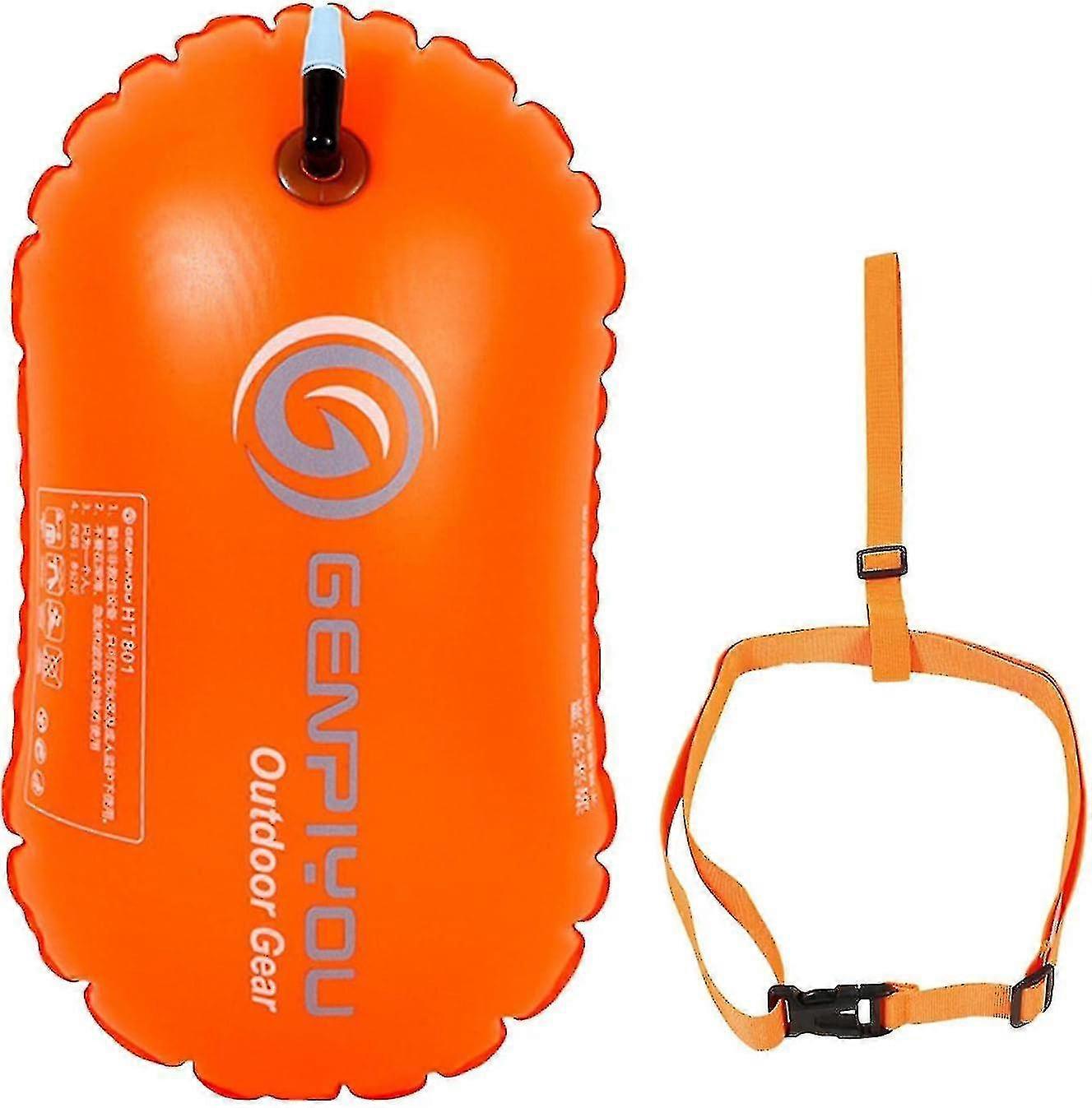 Swim Buoy Waterproof Inflatable Dry Bag, Safety Float Highly Visible ...
