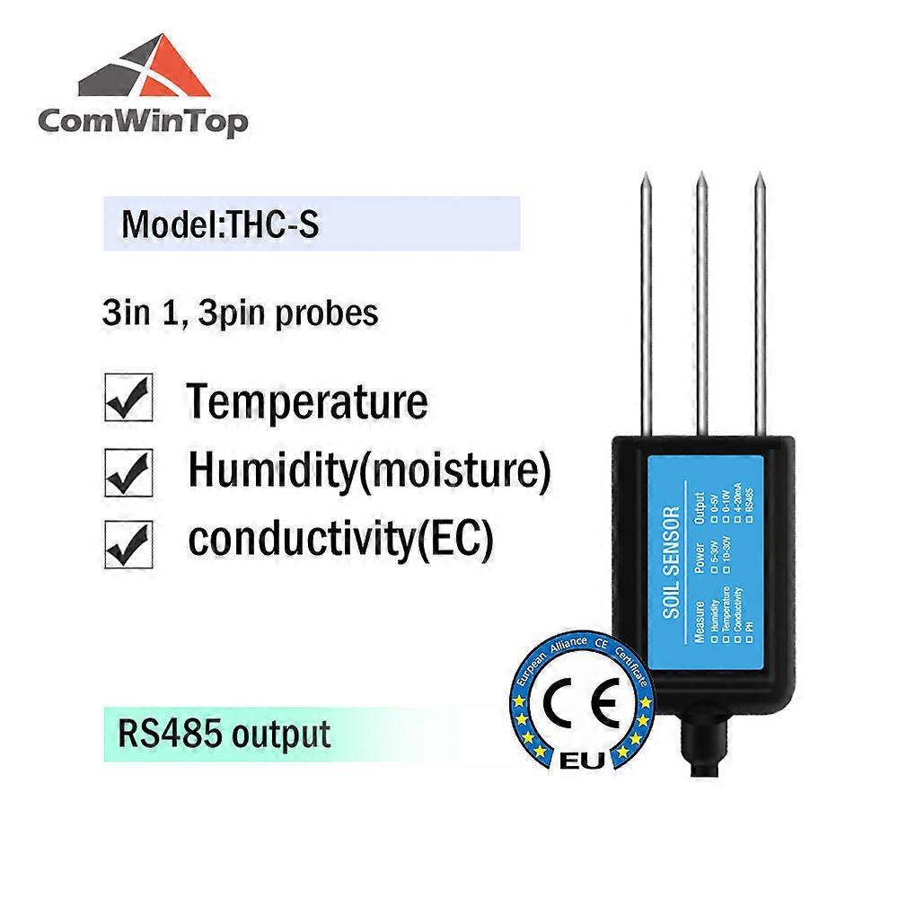 Measure Soil Moisture Temperature Humidity EC PH NPK 4-20mA 0-5V RS485 ...