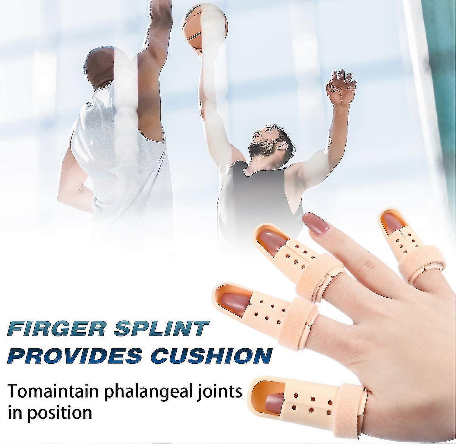 6pcs Plastic Finger Support Protector Finger Splint Mallet Trigger ...