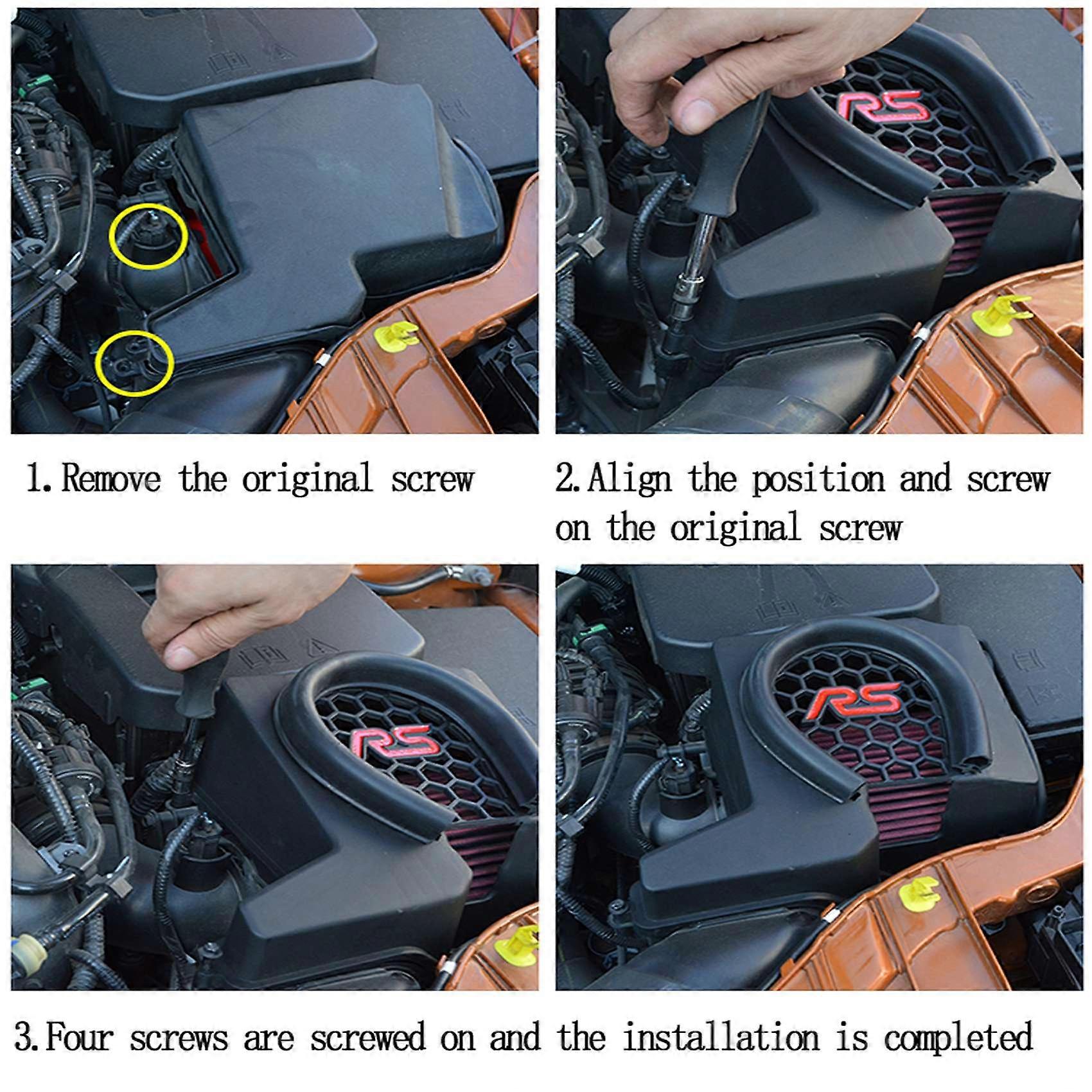 Car Air Inlet Filter Box Cover, for Ford Focus R-S Kuga 2012-2018 Air ...