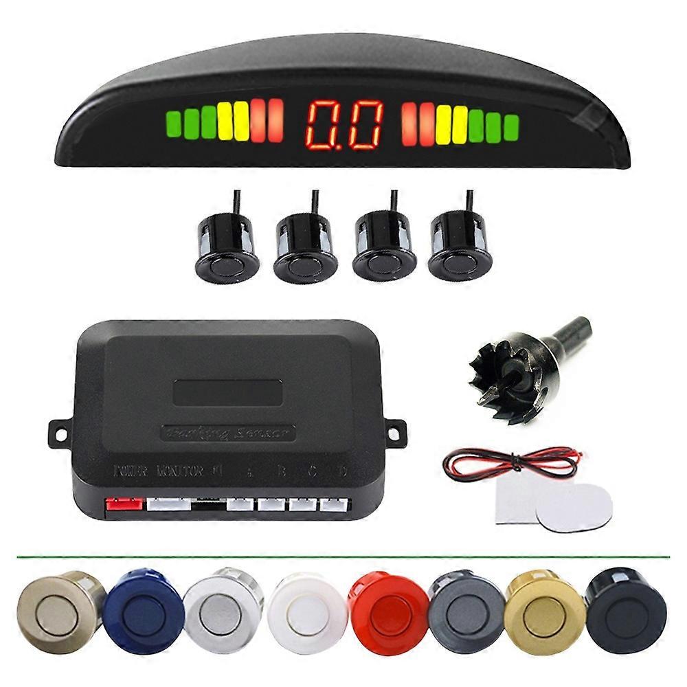 Parking Sensor Car Parking Kit Led Display 4 Sensors 22mm Backlight Reverse Backup Radar Monitor