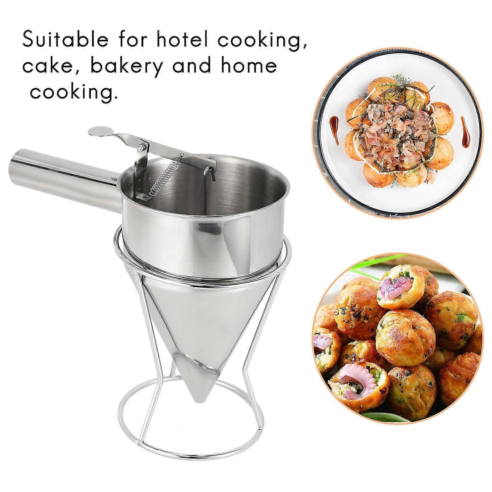 Stainless Steel Piston Funnel With Support For Sauce Cream Dosing ...