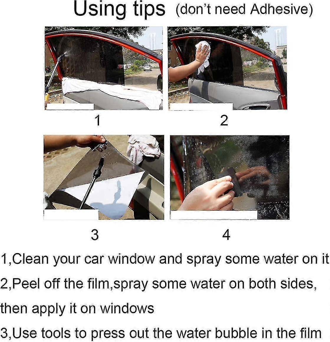 Car Window Stickers For Side And Rear Window, 2pcs/lot 63x42cm Uv Car ...