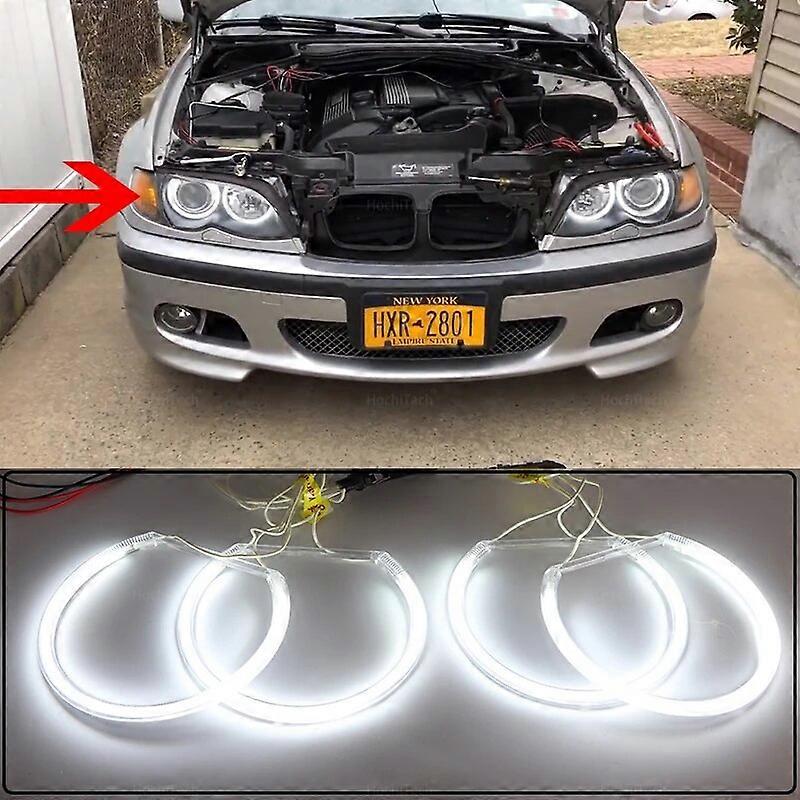 for BMW 3 series E46 316i 318i 320i 323i 325i 328i 330i 318d 1997-2006 WHITE CCFL Headlight Halo ...