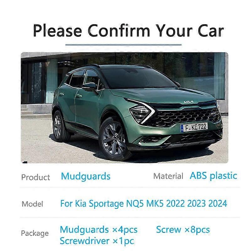 Chlapacze do Kia Sportage NQ5 MK5 2022 2023 2024 Błotniki Przednie tylne chlapacze Osłona ...