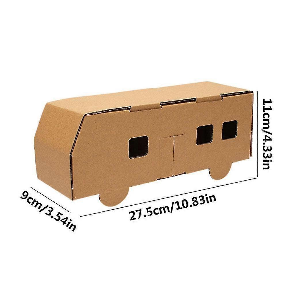 Cardboard Playhouse Coloring House Cardboard Paper Toys Crisp Kt Board ...