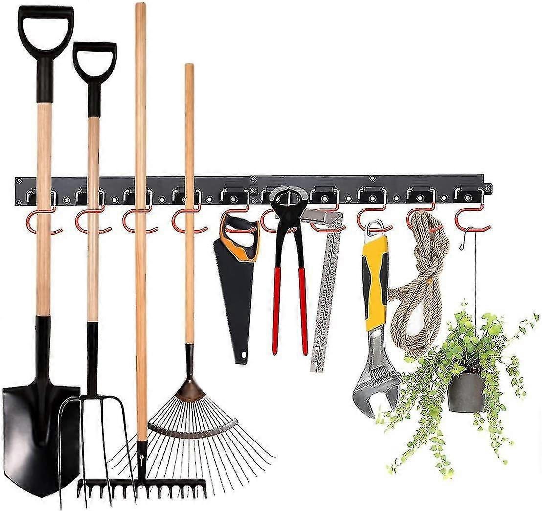 Tool Holder Garden Wall Mount,Mohoo 64inch Garden Tool Hanging Tool ...