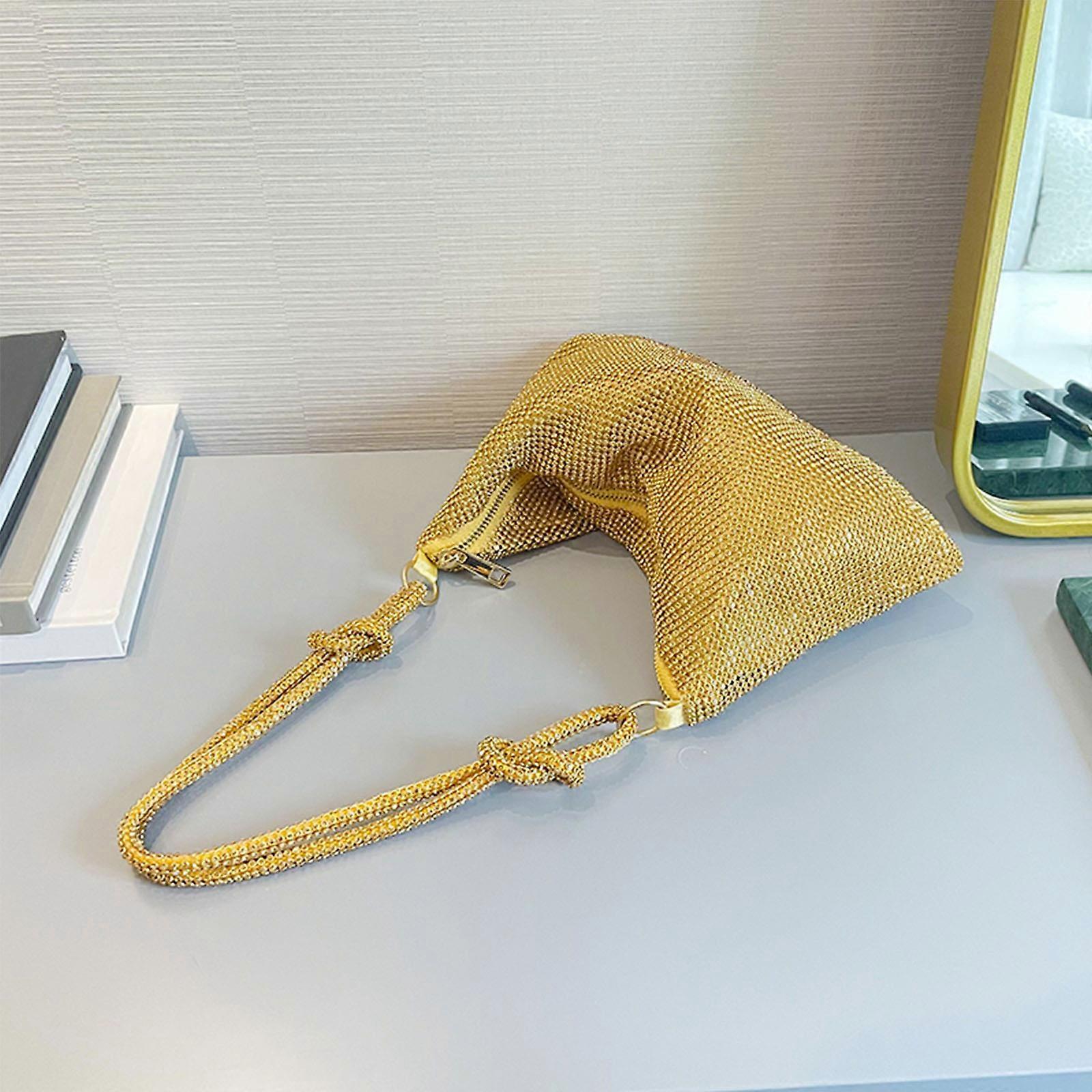 Retro Mesh Diamond Handbag Underarm Shoulder Bag Must-have for Women ...