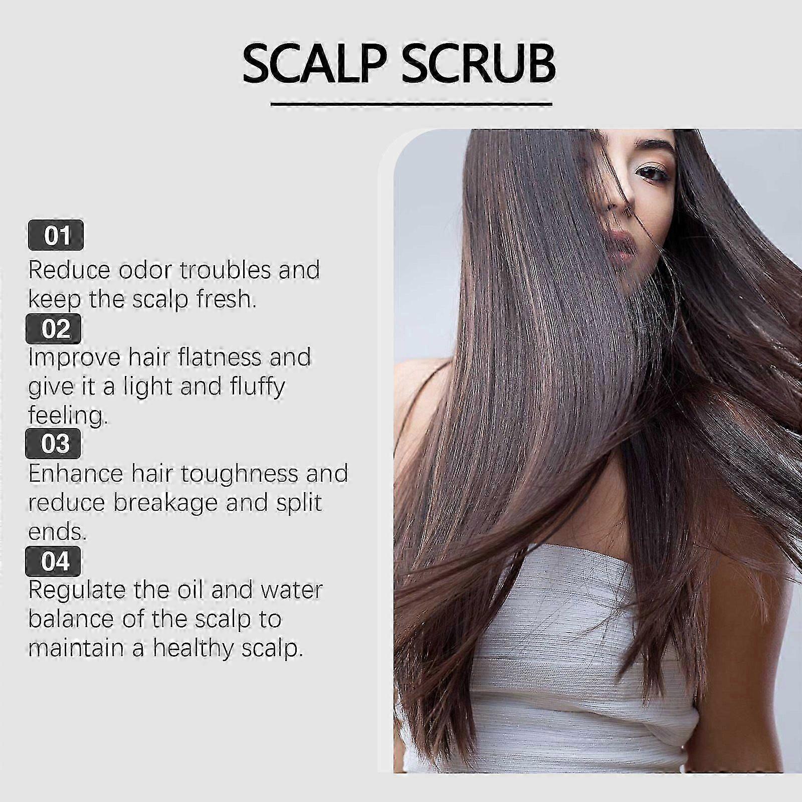 Batana Oil Scalp Scrub, 2-in-1 Clarifying Hair Shampoo Scalp Exfoliator ...