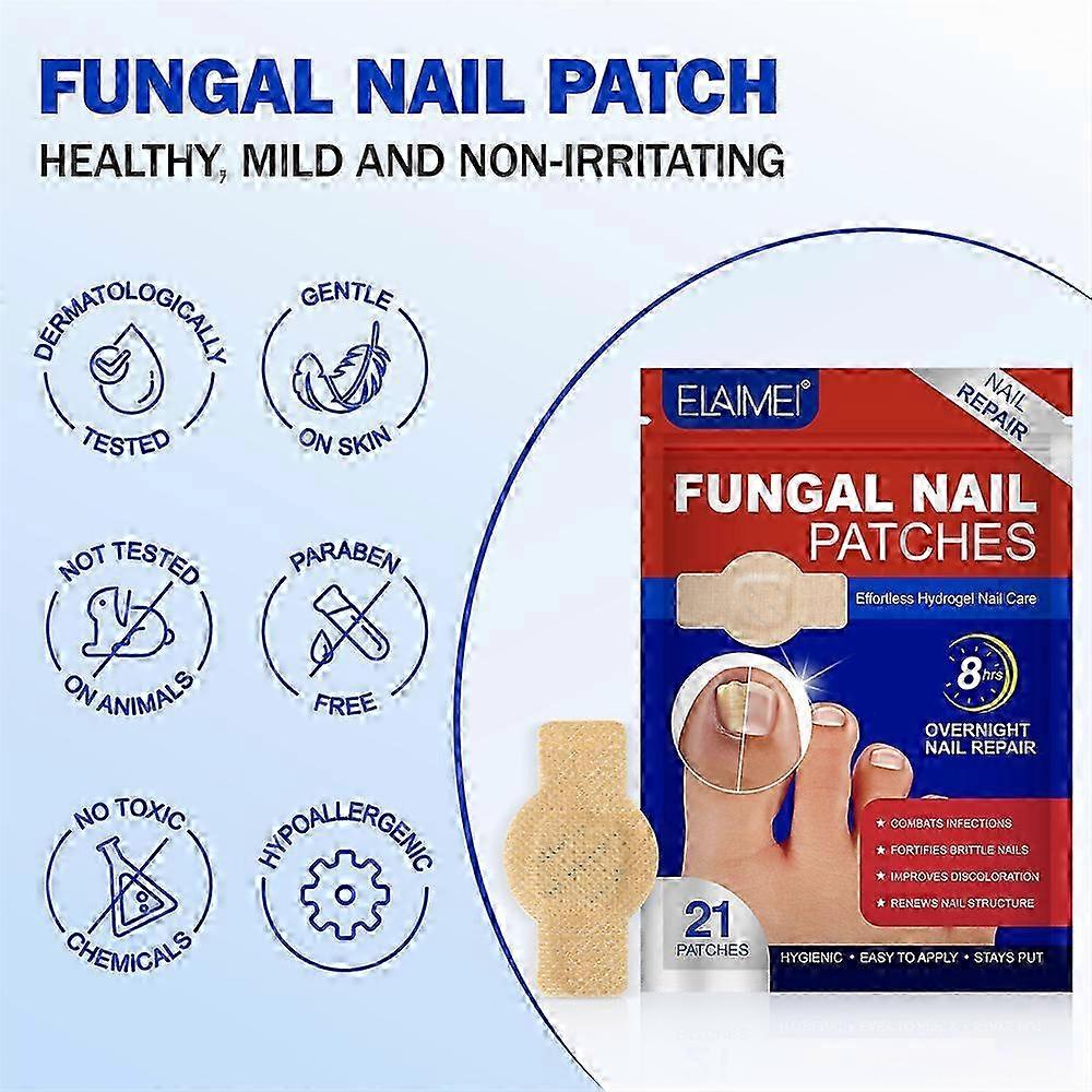 Fungus Patch Waterproof Nail Repair Patches Nail Ingrown Correction Sticker for Discolored Or ...