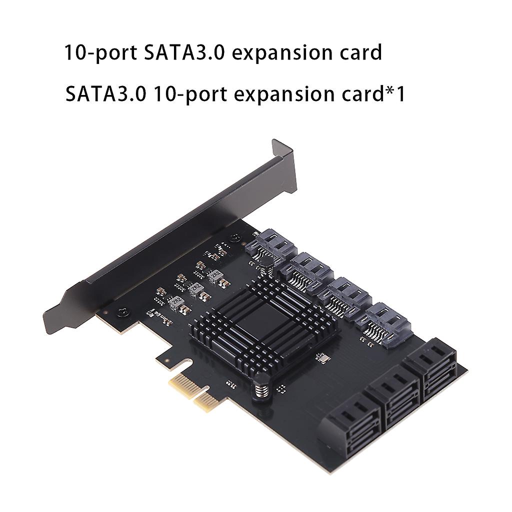 10 Ports SATA3.0 PCIE Riser Card SATA Adapter Card Gold-plated Design ...