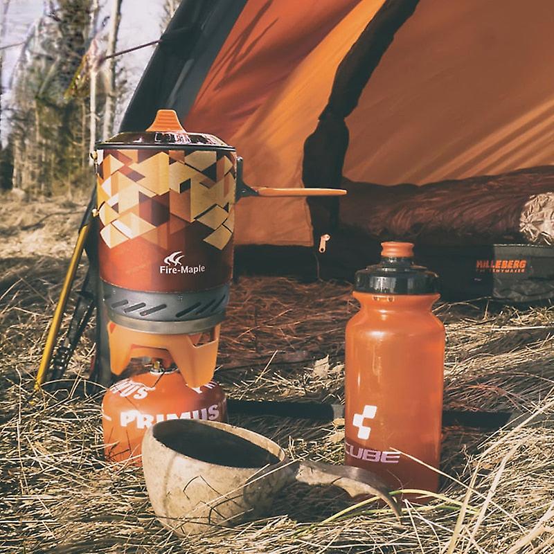 Outdoor gas stove burner tourist portable cooking system with heat ...