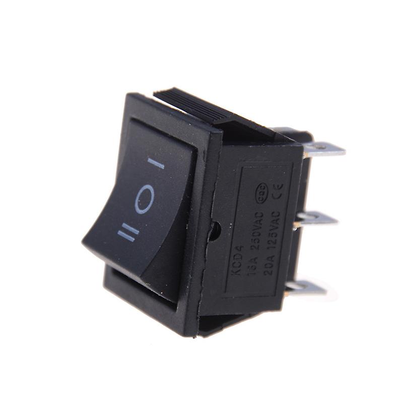 1PCS KCD4 Rocker Switch Black DPDT ON/OFF/ON 6 PIN 16A/250VAC 20A ...