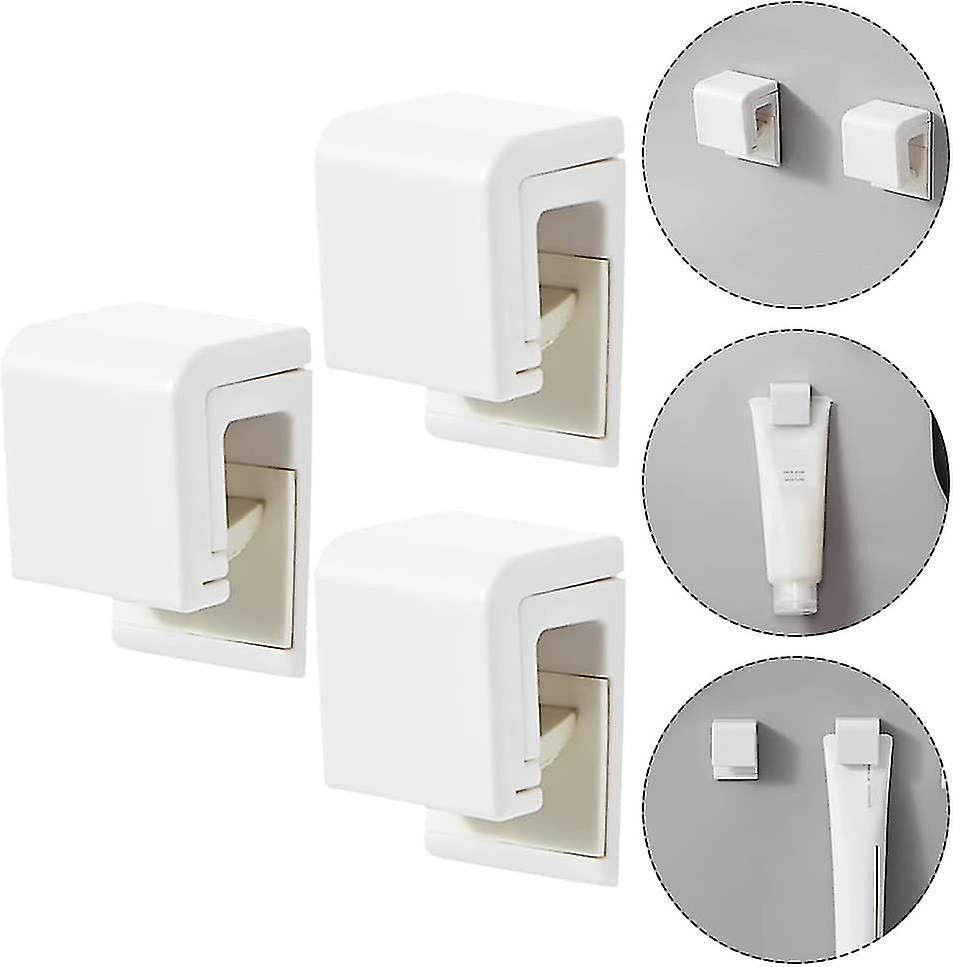 Wall- Mounted Toothpaste Clips Self Adhesive Toothpaste Holder ...