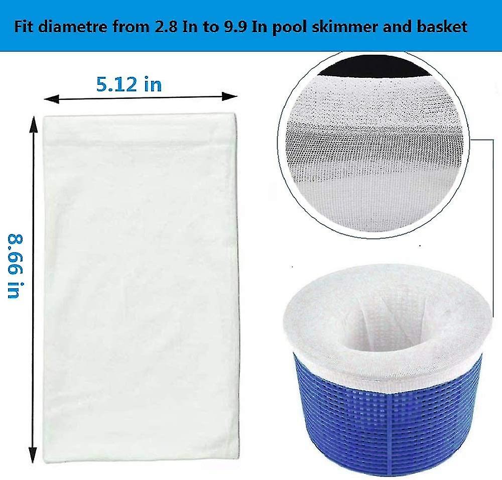 Pool Skimmer Socks, 10 Pieces Pool Skimmer Socks For Filters, Baskets ...