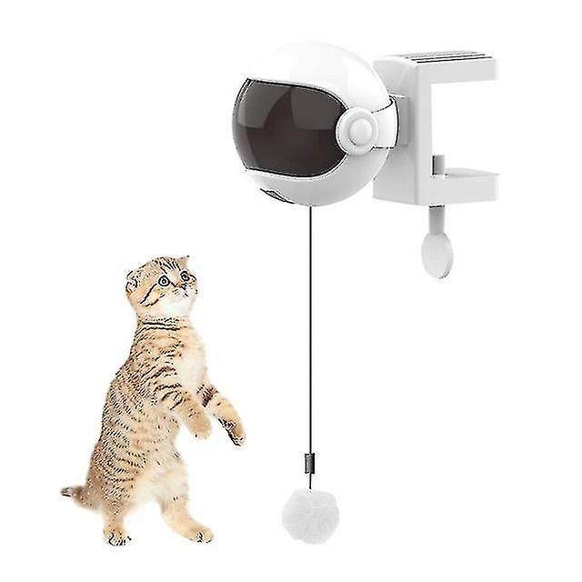New Electric Cat Toy Funny Cat Teaser Ball Toy Automatic Lifting Spring Rod Yo-yo Lifting Ball ...