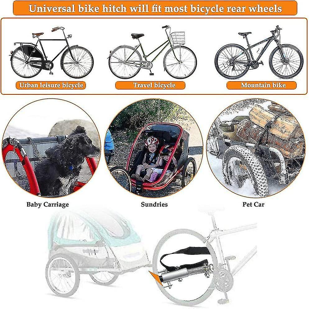 Bicycle Trailer Hitch Adapter Universal Bicycle Trailer Hitch Drawbar ...