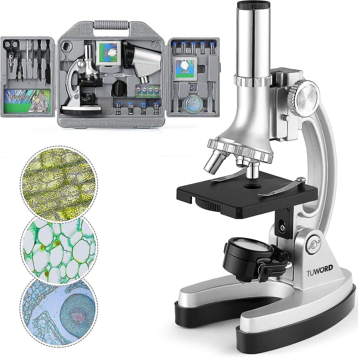 Microscope 300x-600x-1200x Monocular Microscopes With Metal Arm ...