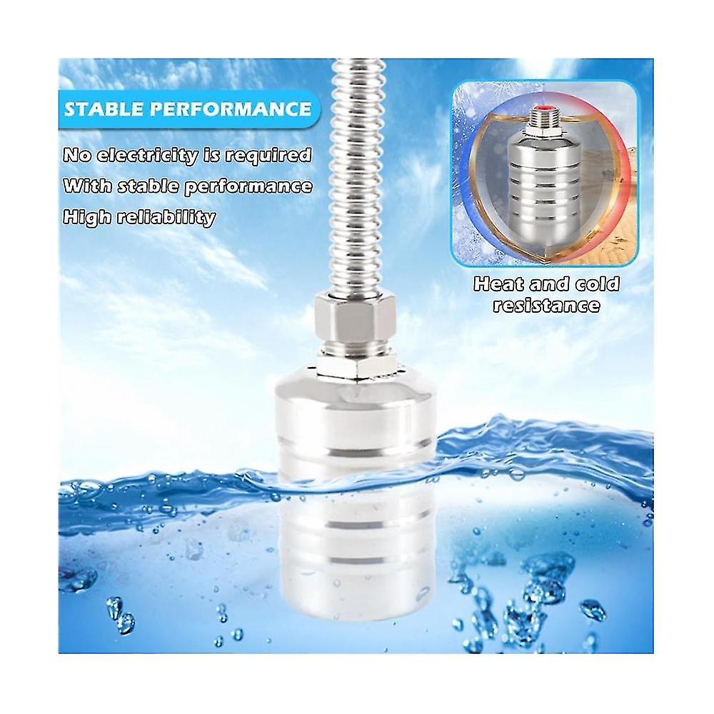 2pcs Fully Automatic Water Level Control Float Valve, Stainless Steel ...
