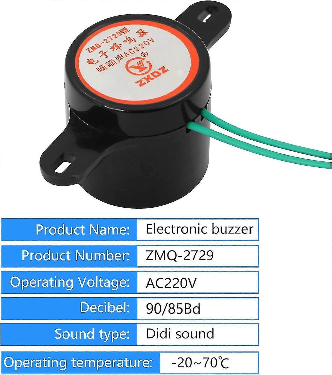 2pcs Electronic Tone Buzzer, Ac 220v Continuous Beep Buzzer Alert | Fruugo UK