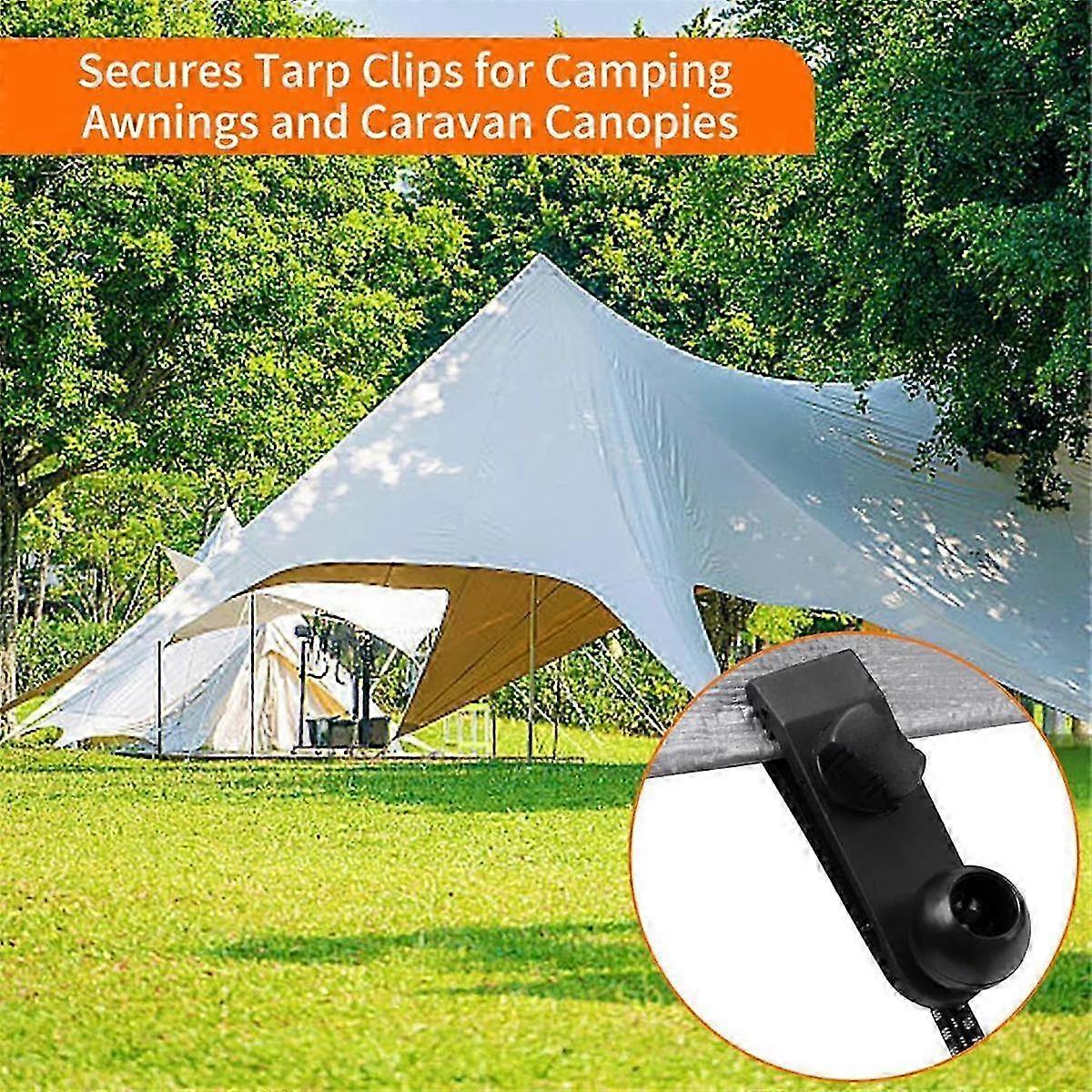 Tarp Clips Heavy Duty Lock Grip,20Pack Tarp Clamps,Shade Cloth Clips ...